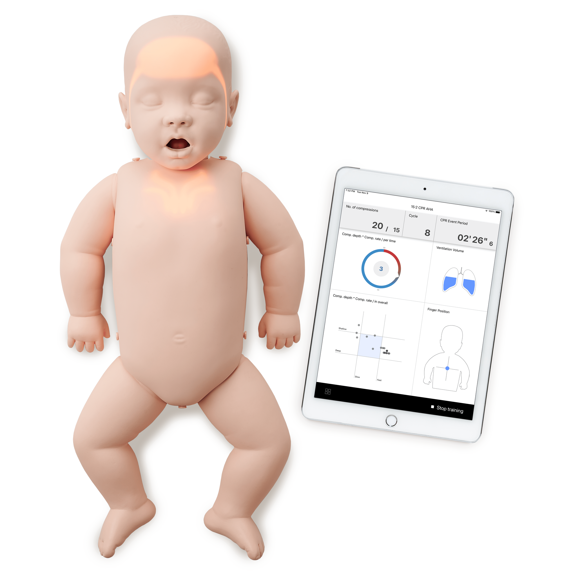 Brayden Baby Pro Manikin - White Light – Medscope